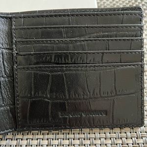 Emporio Armani | Bags | New Mens Emporio Armani Black Bifold Wallet ...